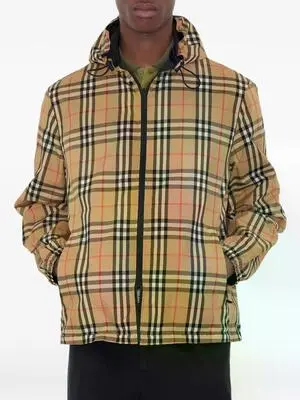 Burberry Reversible Check Hooded Jacket