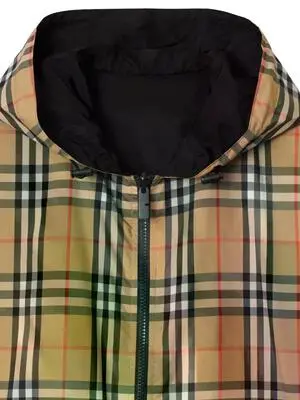 Burberry Reversible Check Hooded Jacket