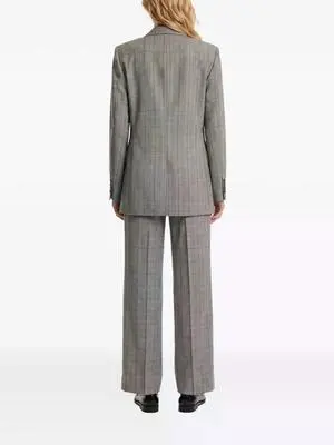 SITUATIONIST Check Double-breasted Blazer