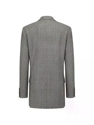 SITUATIONIST Check Double-breasted Blazer