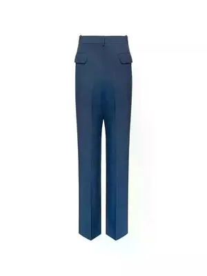 SITUATIONIST Pleated Virgin Wool Tailored Trousers