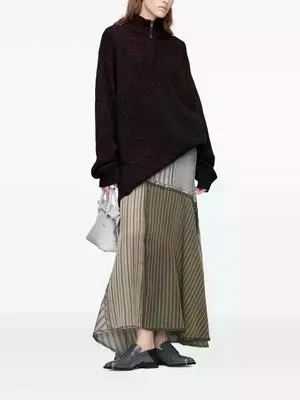 MAISON MARGIELA Patchwork Maxi Skirt - Grey