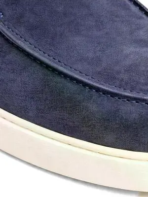 POCHE PARIS Suede Slip-on Loafers