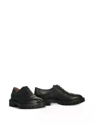 Santoni Brogue Detail Lace-up Shoes
