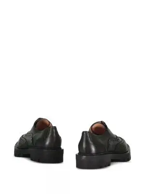 Santoni Brogue Detail Lace-up Shoes