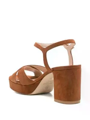 STUART WEITZMAN Crossover Platform Sandals