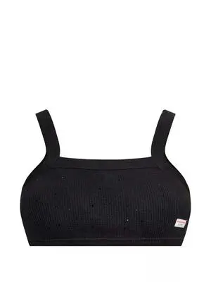 Alexander Wang Crystal-embellished Crop Top
