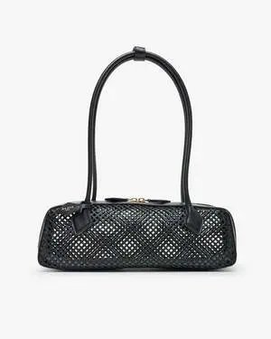 Alaïa Le Teckel Medium Leather Bag - Black