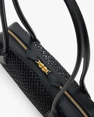 Alaïa Le Teckel Medium Leather Bag - Black