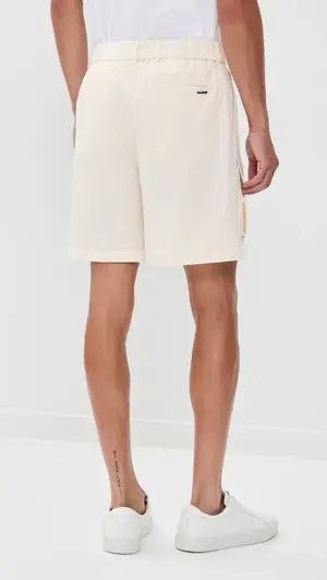 MALBON Bass Club Seersucker Shorts