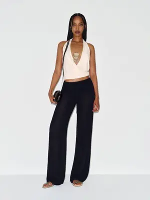 REFORMATION Lois Halter Knit Top