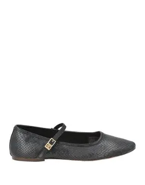 Tommy Hilfiger Snakeskin-print Leather Ballet Flats