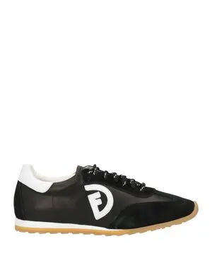 DIVINE FOLLIE Leather Low-top Sneakers With Suede Trims