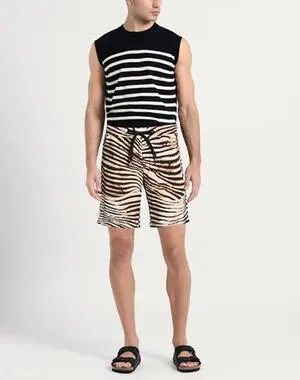Just Cavalli Cotton Tiger-print French Terry Shorts