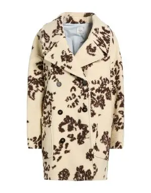 ALYSI Double-breasted Boiled Wool Coat