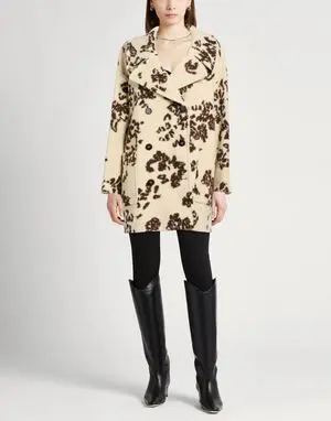 ALYSI Double-breasted Boiled Wool Coat