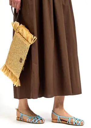 ANCIENT GREEK SANDALS Kardia Raffia Sandals