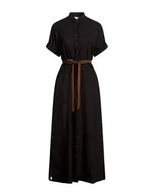 Xirena Cotton Poplin Maxi Shirt Dress - Black