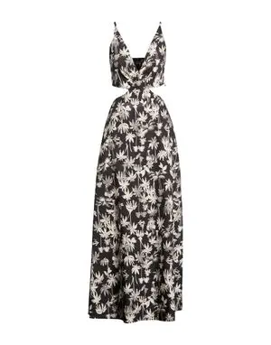 VICOLO Tropical Print Maxi Dress