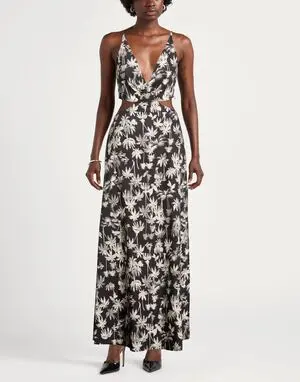 VICOLO Tropical Print Maxi Dress