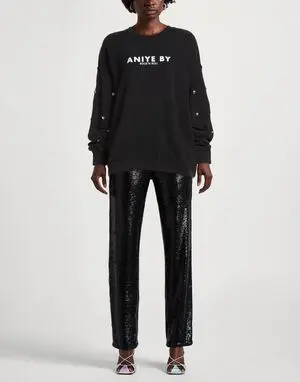 ANIYE BY Crewneck Sweatshirt With Stud Embellishments