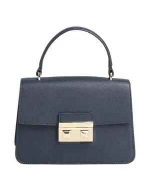 Furla Light Calfskin Flap Handbag - Blue