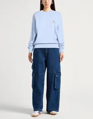 CHIARA FERRAGNI Crewneck Long Sleeve Sweatshirt - Light Blue