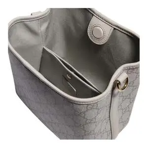 Gucci Gg Emblem Small Bucket Bag - Grey