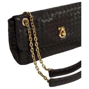 Bottega Veneta Madison Woven Lambskin Shoulder Bag