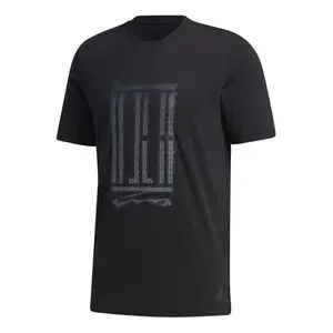 Adidas Series Athleisure Casual Sports Short Sleeve - Black