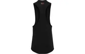 Under Armour Project Rock Charged Cotton Tank 'black Orange - Black/orange