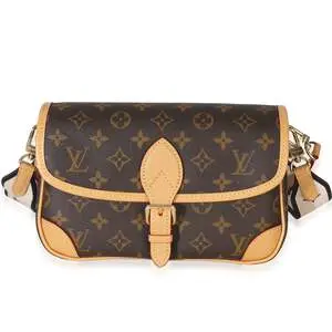 LOUIS VUITTON Diane Monogram Canvas Shoulder Bag - Brown