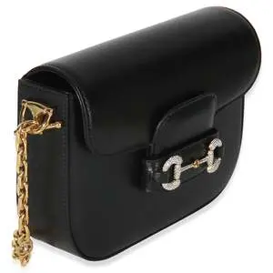 Gucci Azalea Calfskin Crystal Horsebit 1955 Shoulder Bag