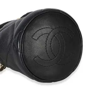 Chanel Quilted Lambskin Micro Bucket Bag