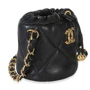 Chanel Quilted Lambskin Micro Bucket Bag