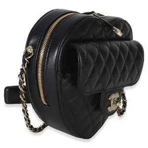 Chanel Quilted Lambskin Cc In Love Heart Bag