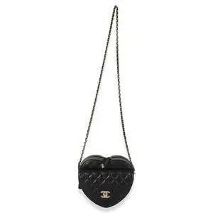 Chanel Quilted Lambskin Cc In Love Heart Bag