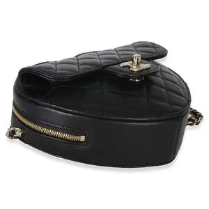 Chanel Quilted Lambskin Cc In Love Heart Bag