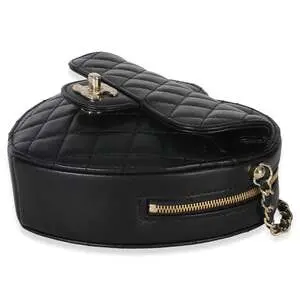 Chanel Quilted Lambskin Cc In Love Heart Bag