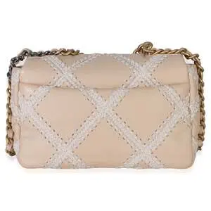Chanel Calfskin Crochet 19 Flap Bag