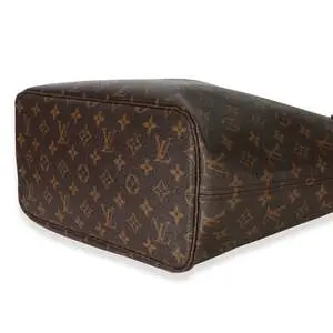 LOUIS VUITTON Neverfull Mm Monogram Canvas Shoulder Bag - Brown