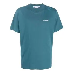 Off-White Fw22 Arrow Printing Round Neck Short Sleeve Ordinary Version Blue T-shirt - Default Color