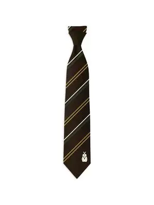 Henrik Vibskov Embroidered Chicken Diagonal-stripe Neck Tie