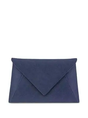 Tyler Ellis Large Lee Pouchet Clutch Bag - Blue