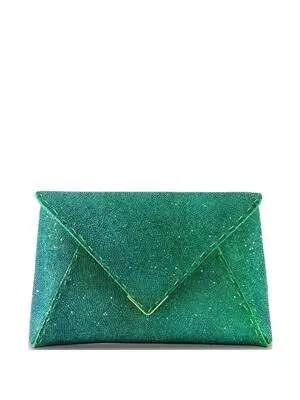 Tyler Ellis Small Lee Pouchet Clutch Bag - Green