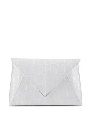Tyler Ellis Small Lee Pouchet Clutch Bag - White