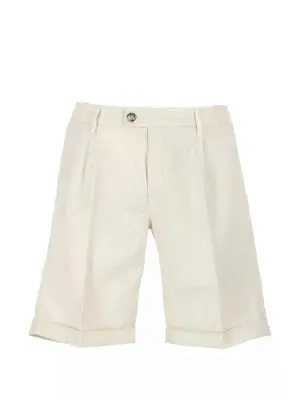 RE-HASH Pleated Turn-up Shorts - Neutrals