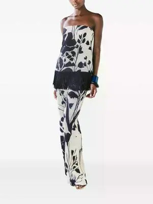 Cara Cara Floral Print Fringed Blouse