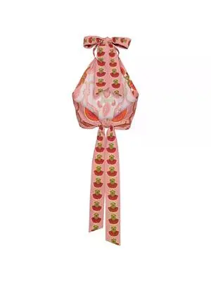 Cara Cara Dahlia Floral-print Halter Neck Top