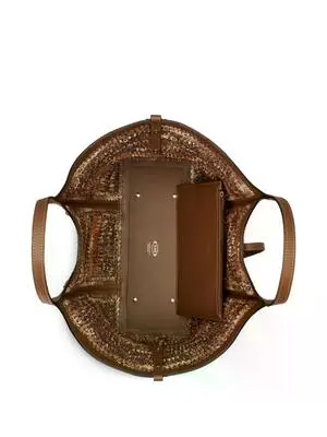 TOD'S T Timeless Woven Tote Bag